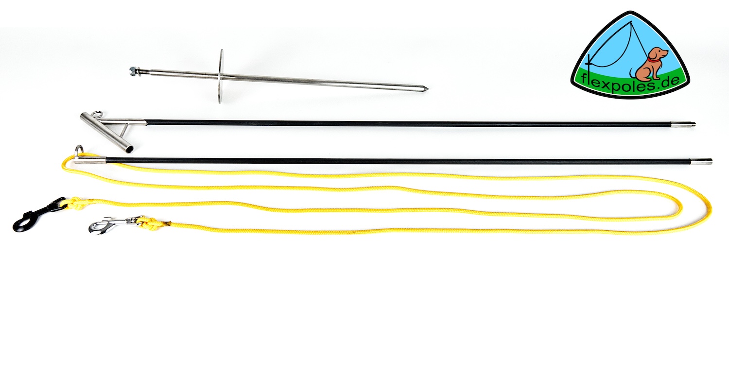 Flexpole / Treibangel das Nr. 1 Anbindesystem für Hunde